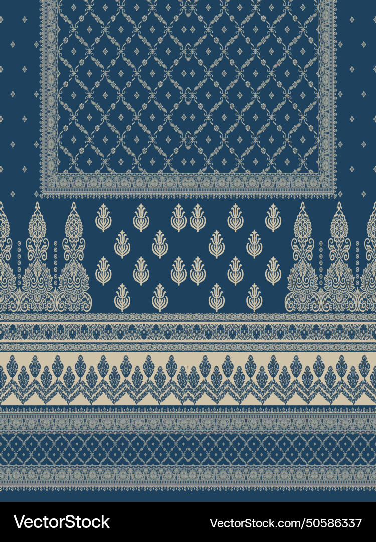 Textile digital design fabric print wallpaper Vector Image