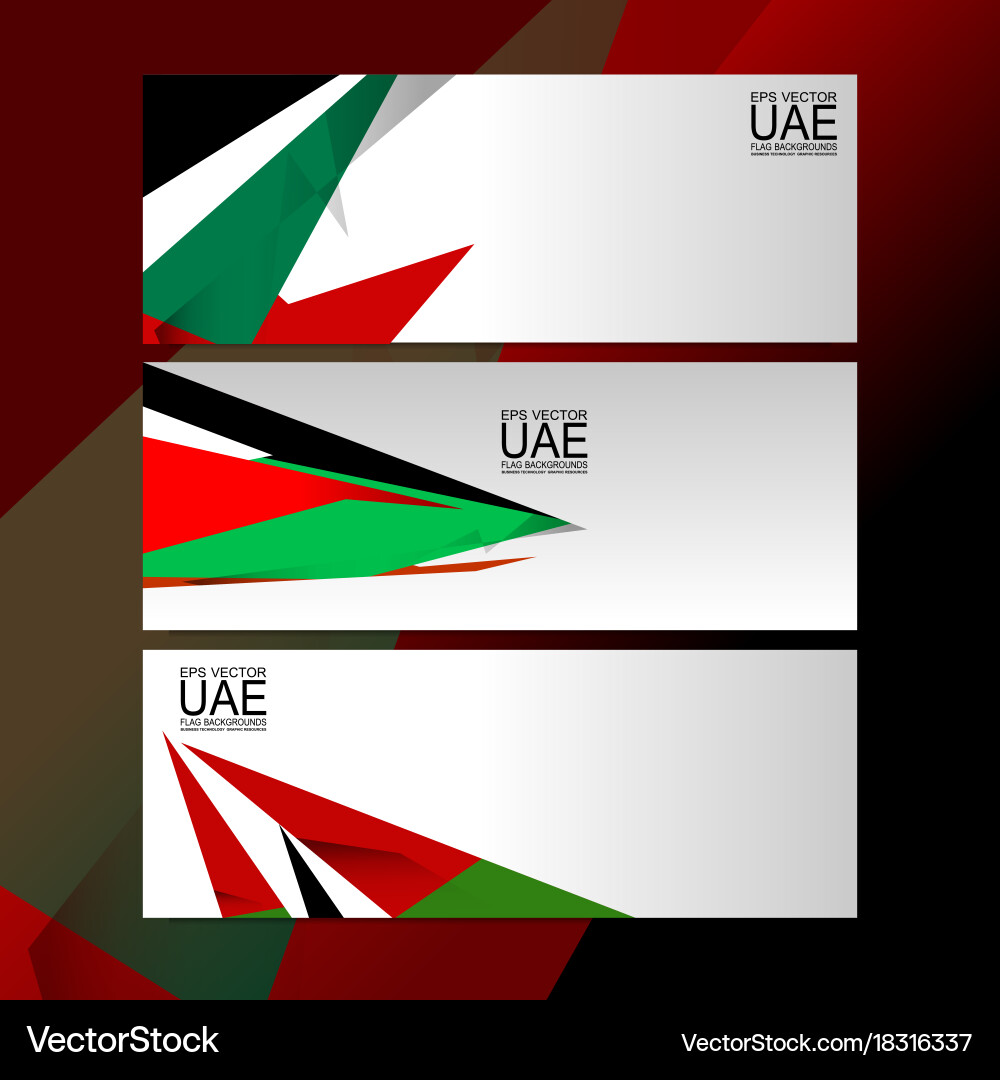 Uae banner design Royalty Free Vector Image - VectorStock
