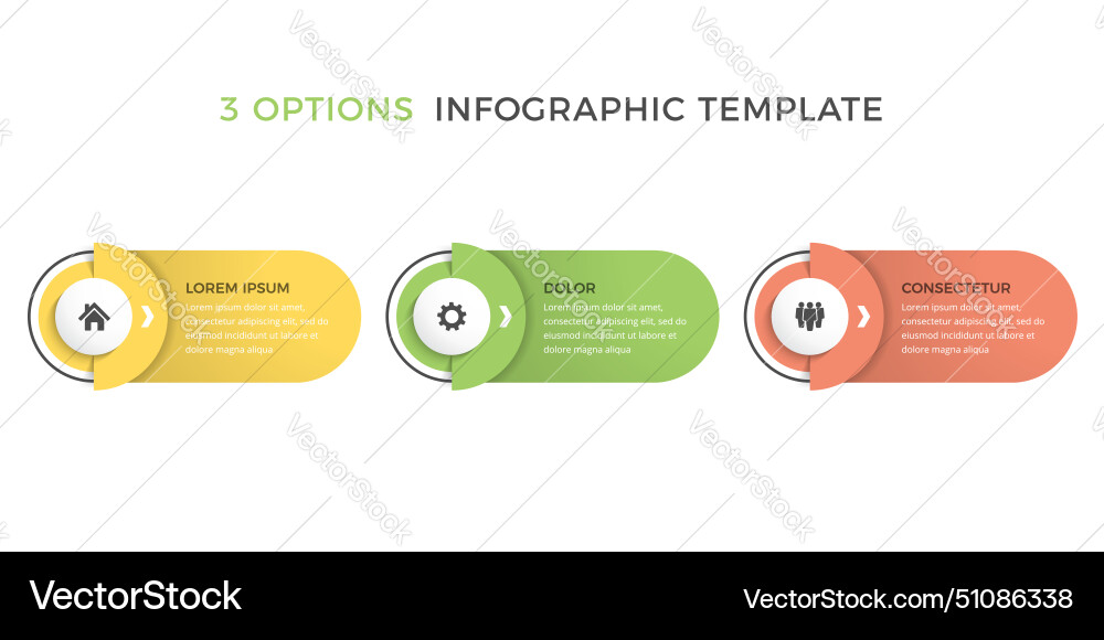 Business infographics - 3 elements Royalty Free Vector Image