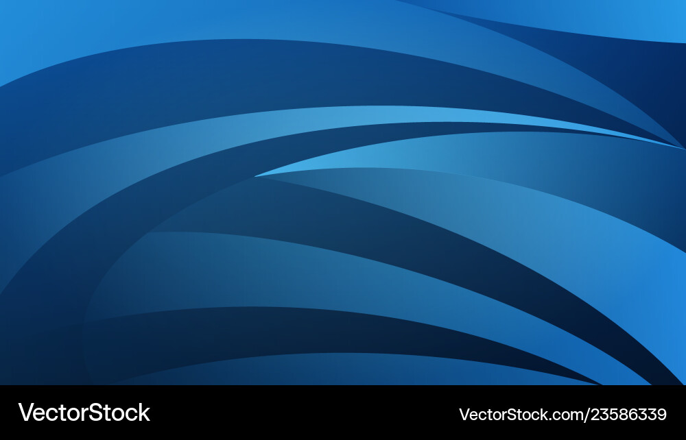 Abstract Blue Curved Lines Royalty Free Vector Image