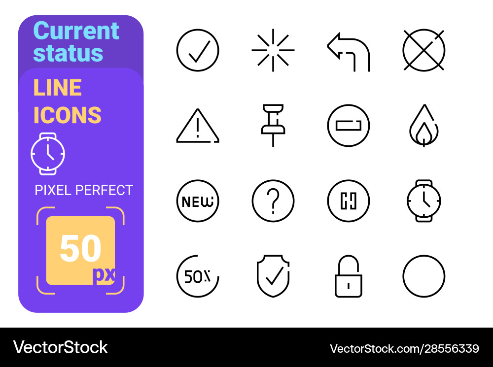 Current Status Vector Images (over 100)