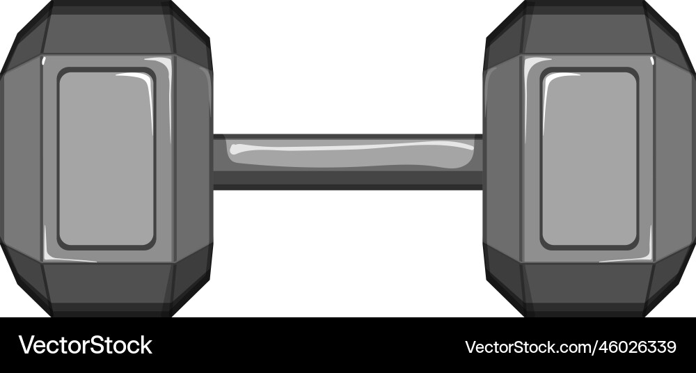 Health dumbbell cartoon Royalty Free Vector Image