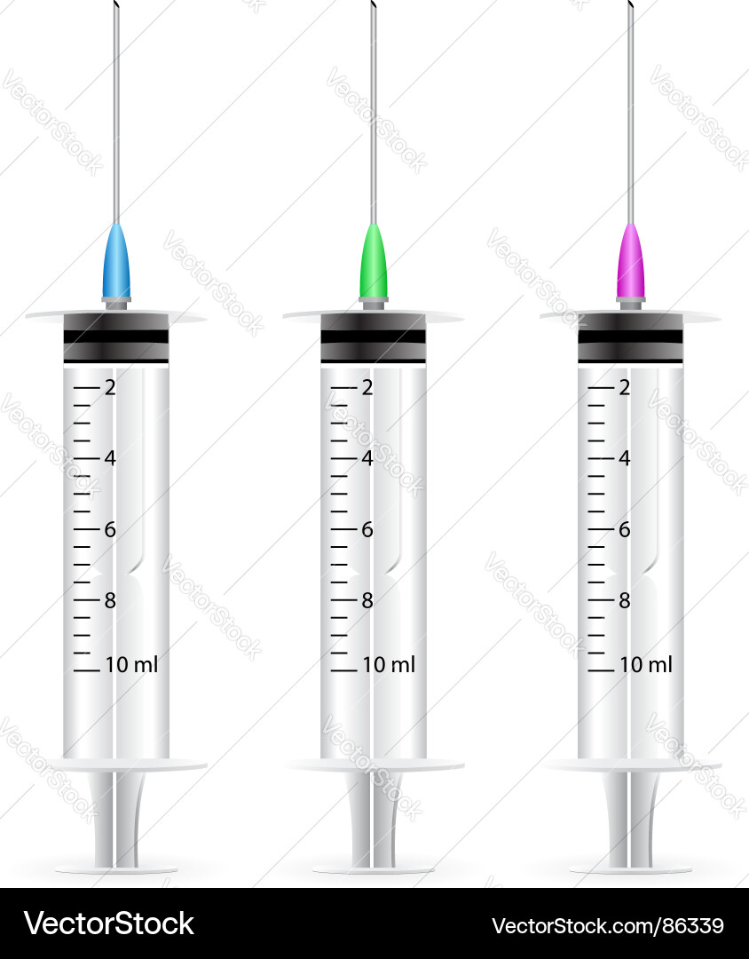 Syringes Royalty Free Vector Image - VectorStock