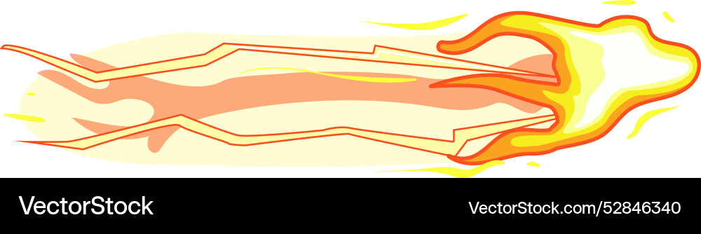 Scifi laser gun beam cartoon Royalty Free Vector Image