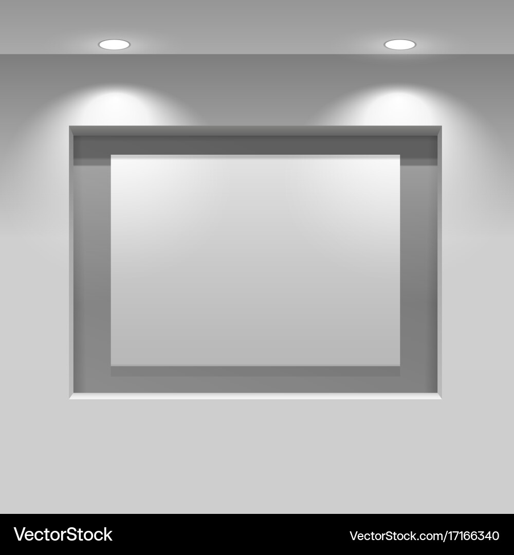 Showroom panel Royalty Free Vector Image - VectorStock