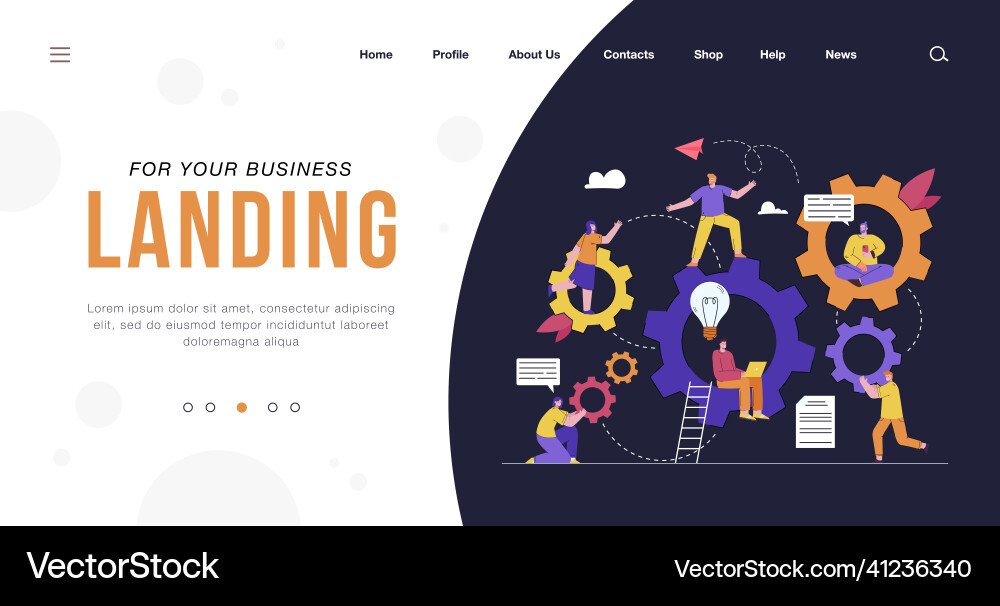 Teamwork and engineering Royalty Free Vector Image
