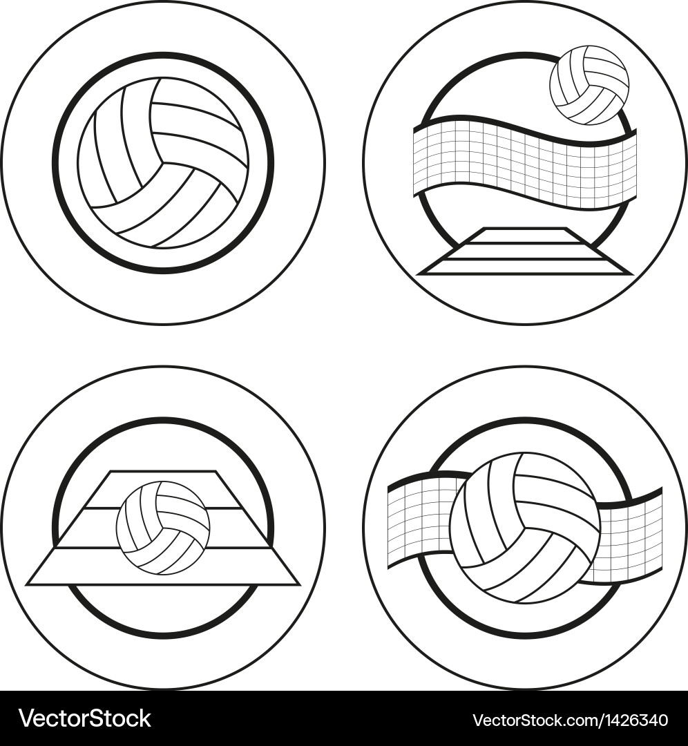 Volleyball Royalty Free Vector Image - VectorStock