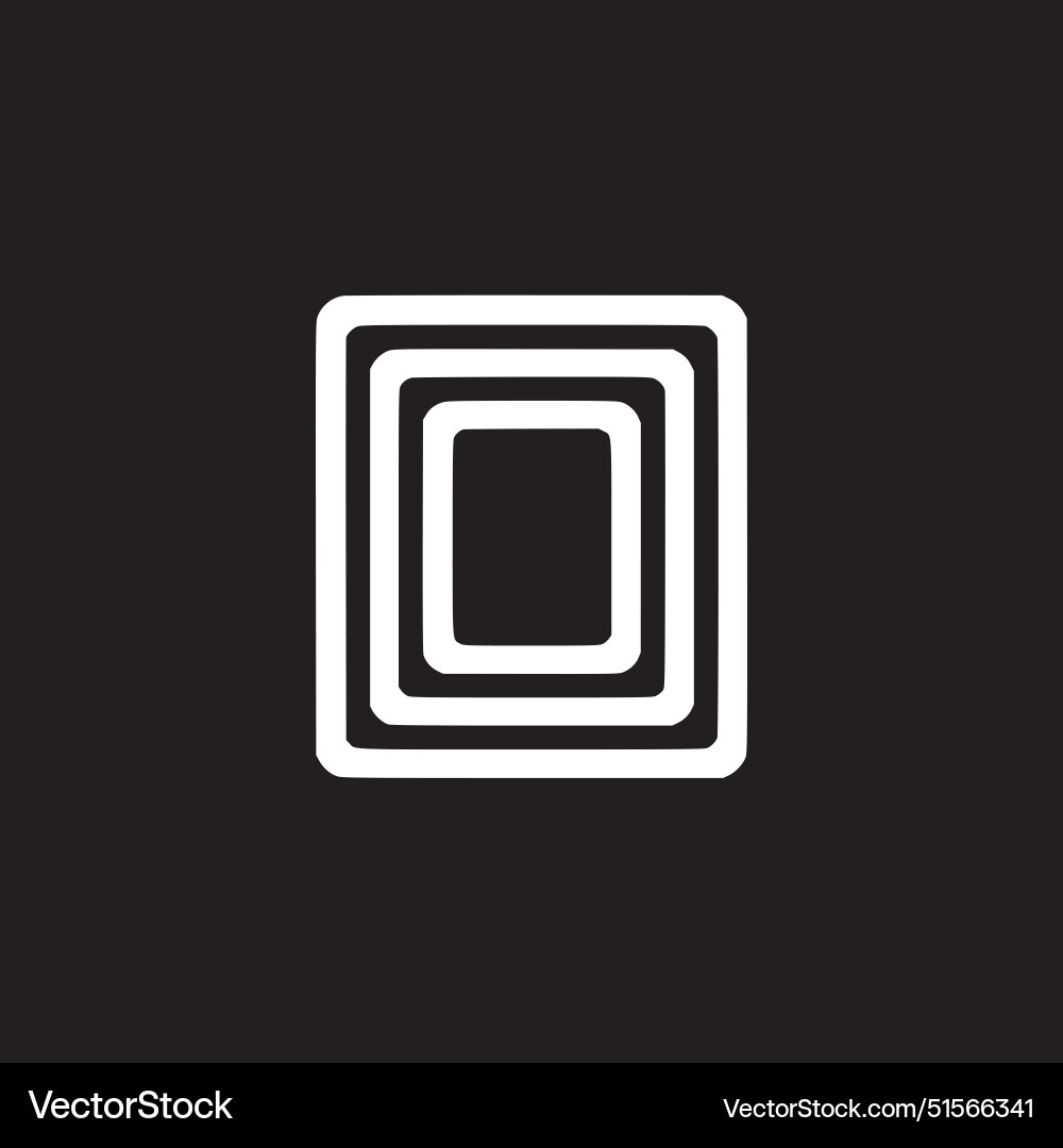 Rectangle - high quality logo ideal for t-shirt Vector Image