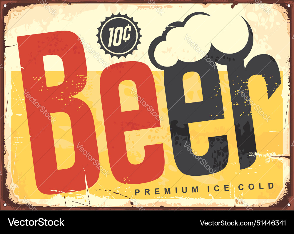 Vintage pub sign Royalty Free Vector Image - VectorStock