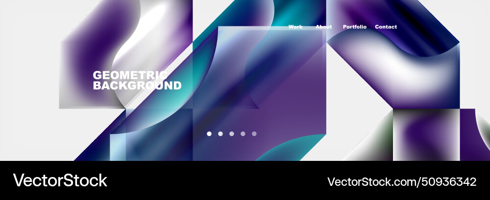 Colorful gradients with abstract geometric shapes Vector Image
