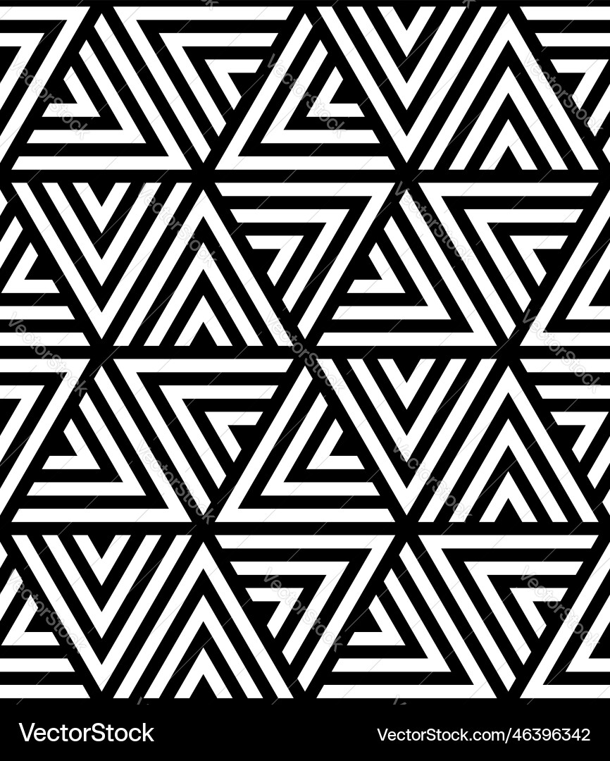 Graphic geometric bold lines seamless pattern Vector Image
