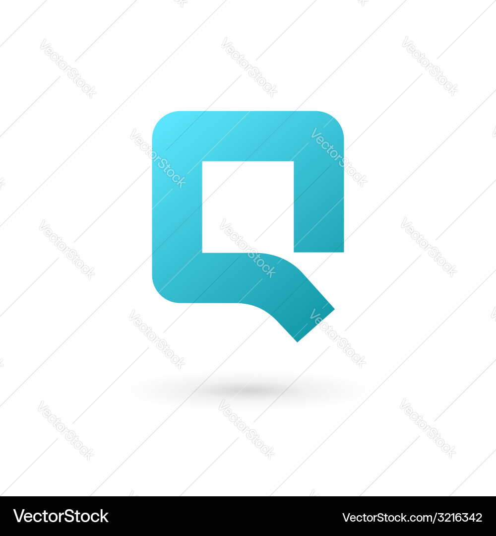 Letter q logo icon design template elements Vector Image