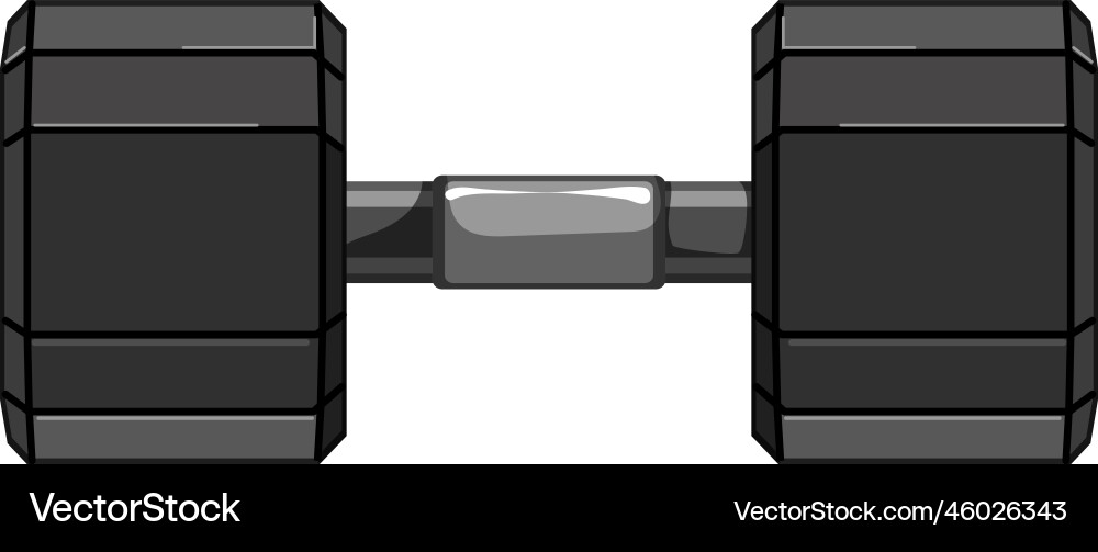 Fitness dumbbell cartoon Royalty Free Vector Image