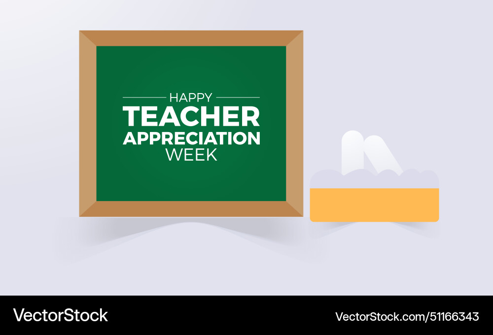 Teacher appreciation week gratitude education Vector Image