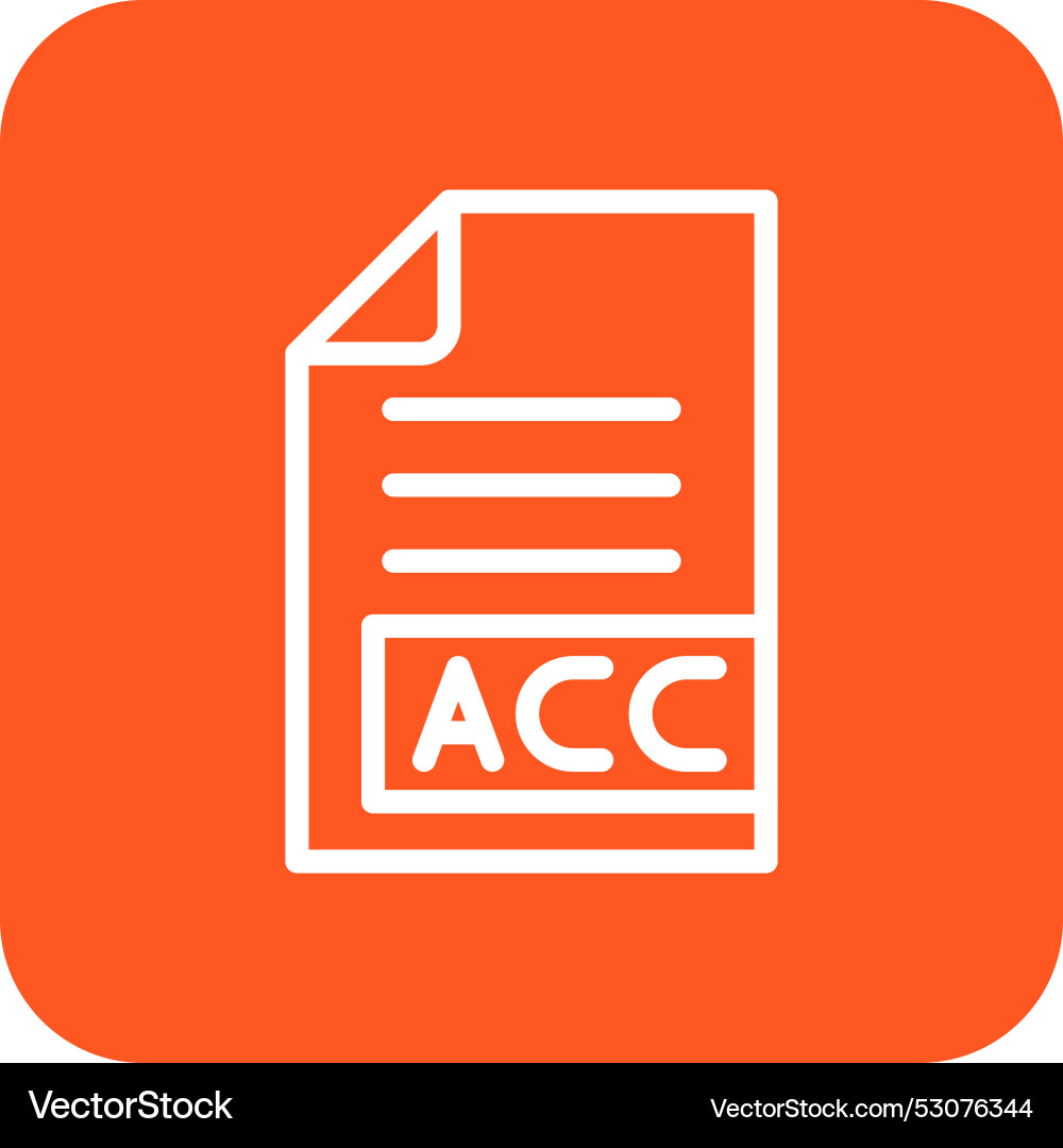 Aac icon design Royalty Free Vector Image - VectorStock