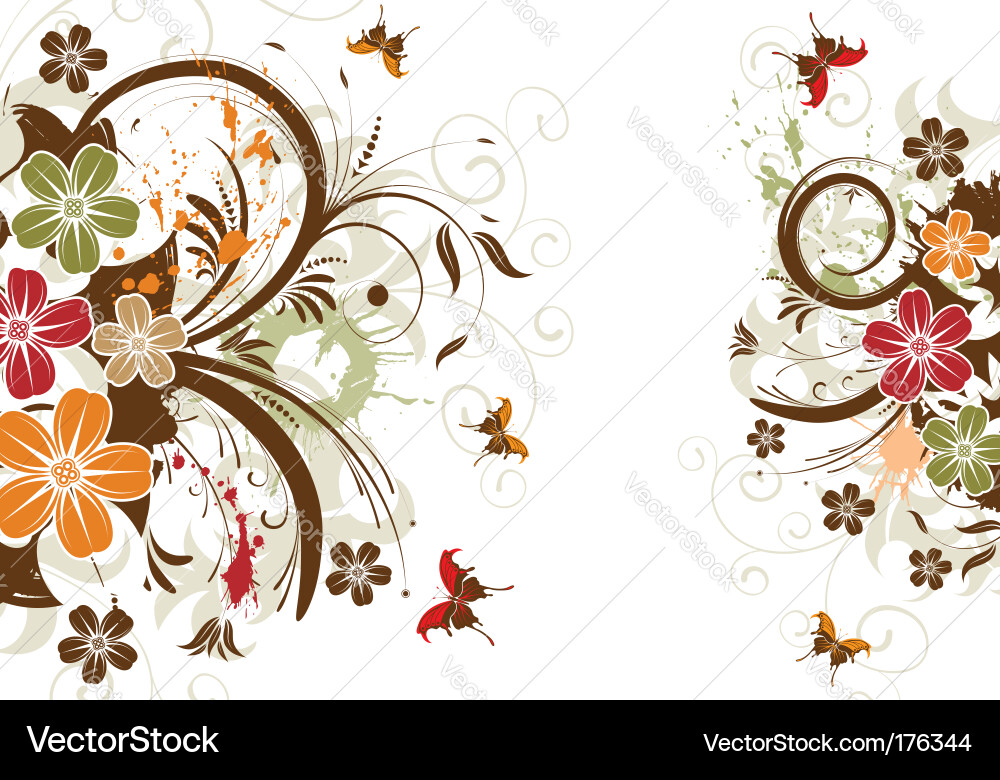 Flower background Royalty Free Vector Image - VectorStock