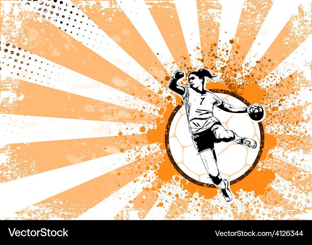 Handball poster Royalty Free Vector Image - VectorStock