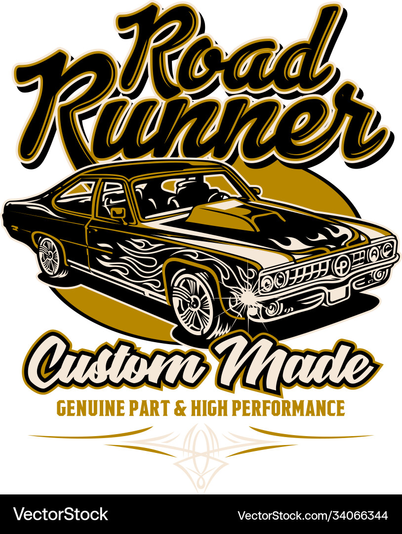 Road runner Royalty Free Vector Image - VectorStock