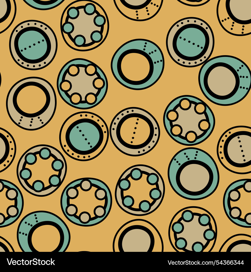 Seamless pattern with geometric aboriginal Vector Image