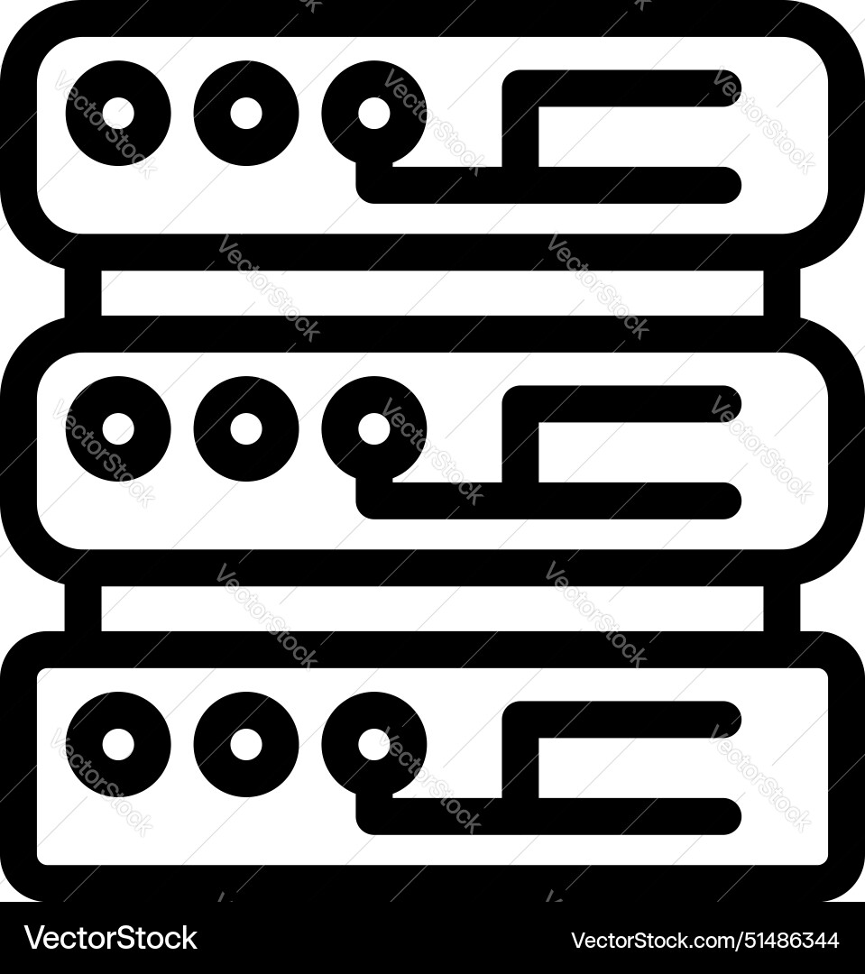 Server racks icon Royalty Free Vector Image - VectorStock