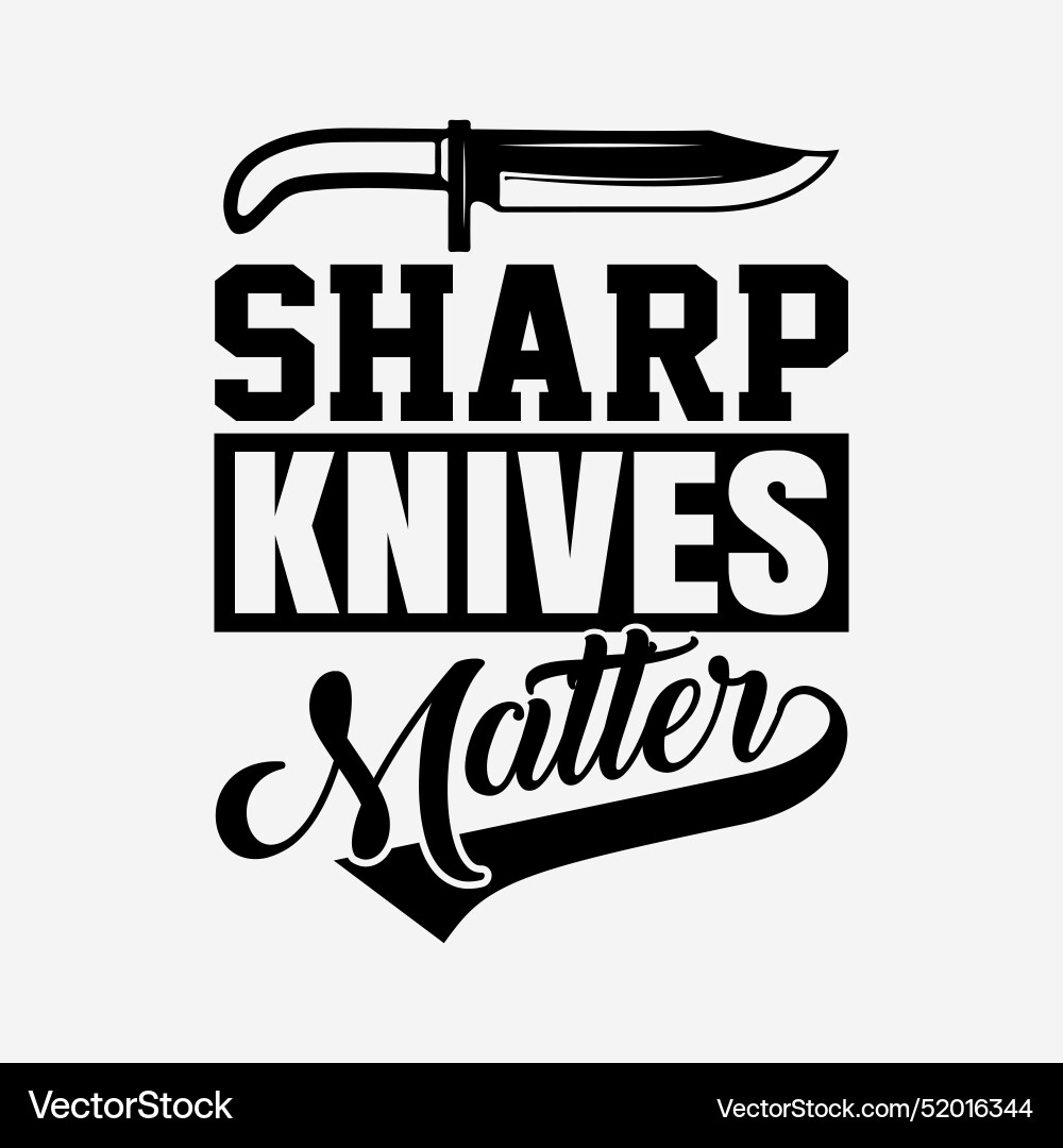Sharp Knives - Kitchen & Culinary Royalty Free Vector