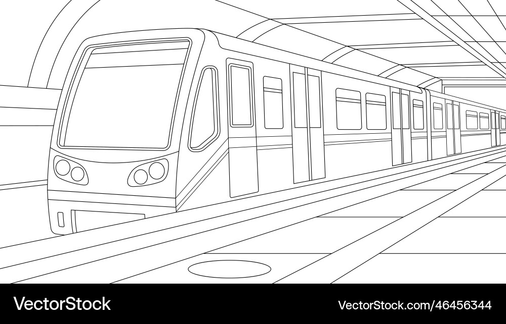 Underground metro station Royalty Free Vector Image