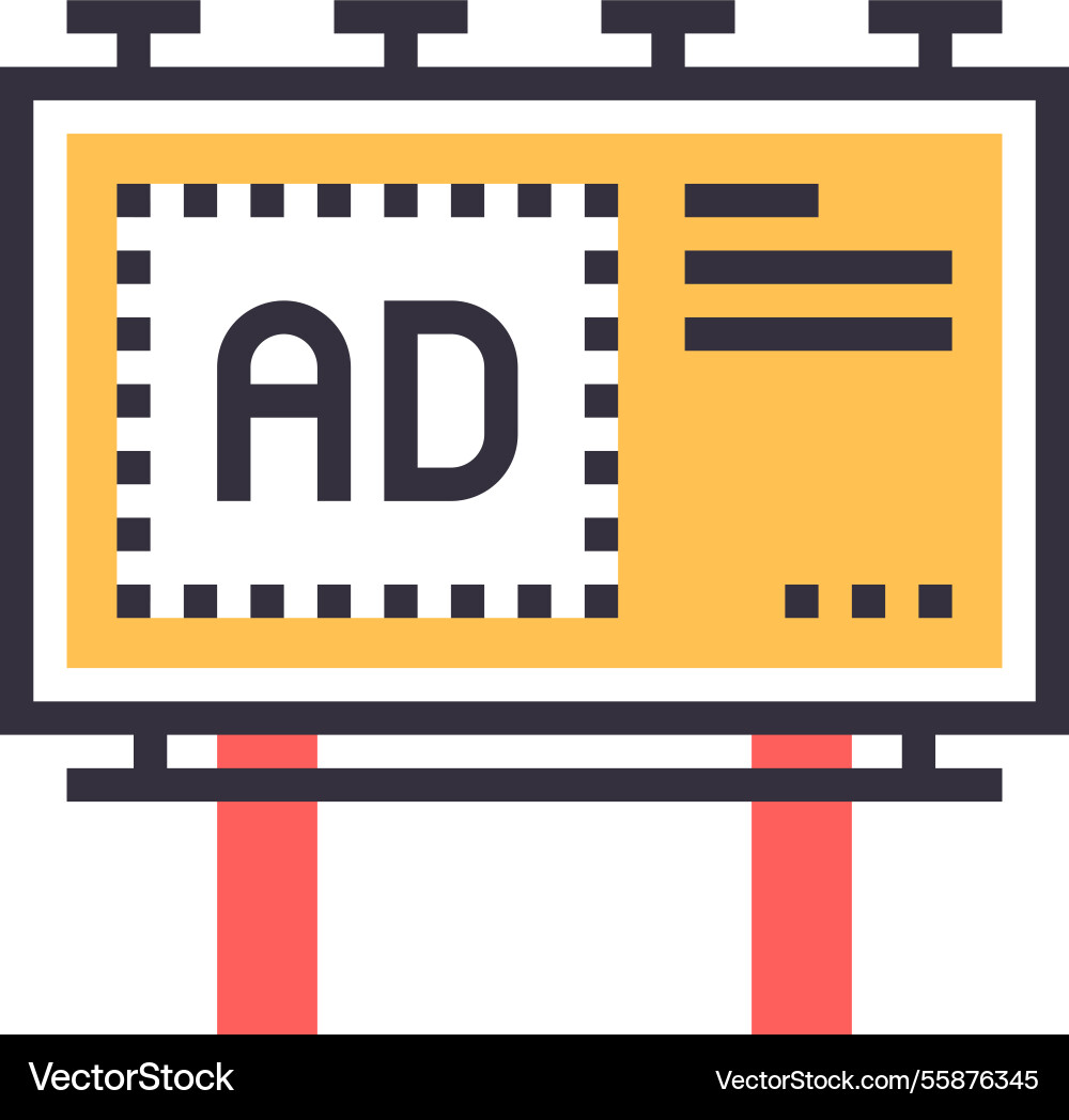 Billboard Royalty Free Vector Image - VectorStock