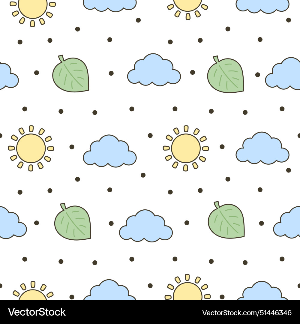 Cartoon farm elements and characters seamless Vector Image