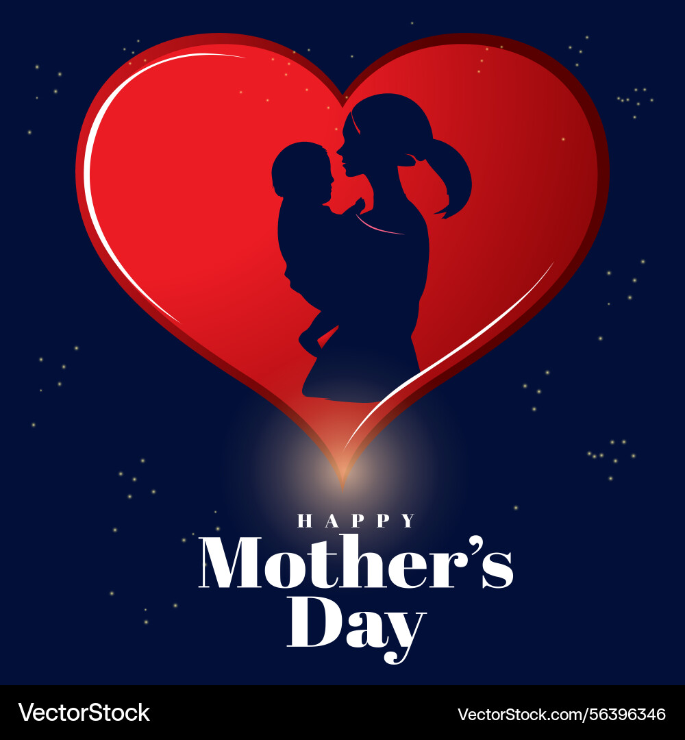 Happy mothers day celebration beautiful Royalty Free Vector