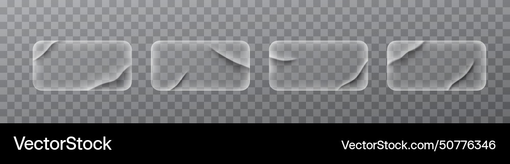 Transparent adhesive tapes Royalty Free Vector Image