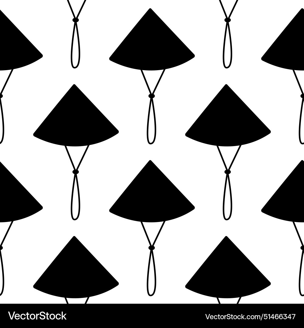 Asian hat pattern chinese headdress palm leave Vector Image