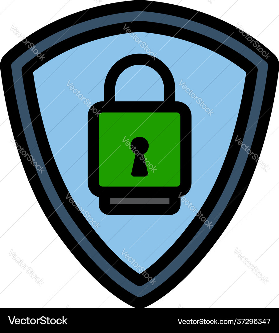 Data security icon Royalty Free Vector Image - VectorStock