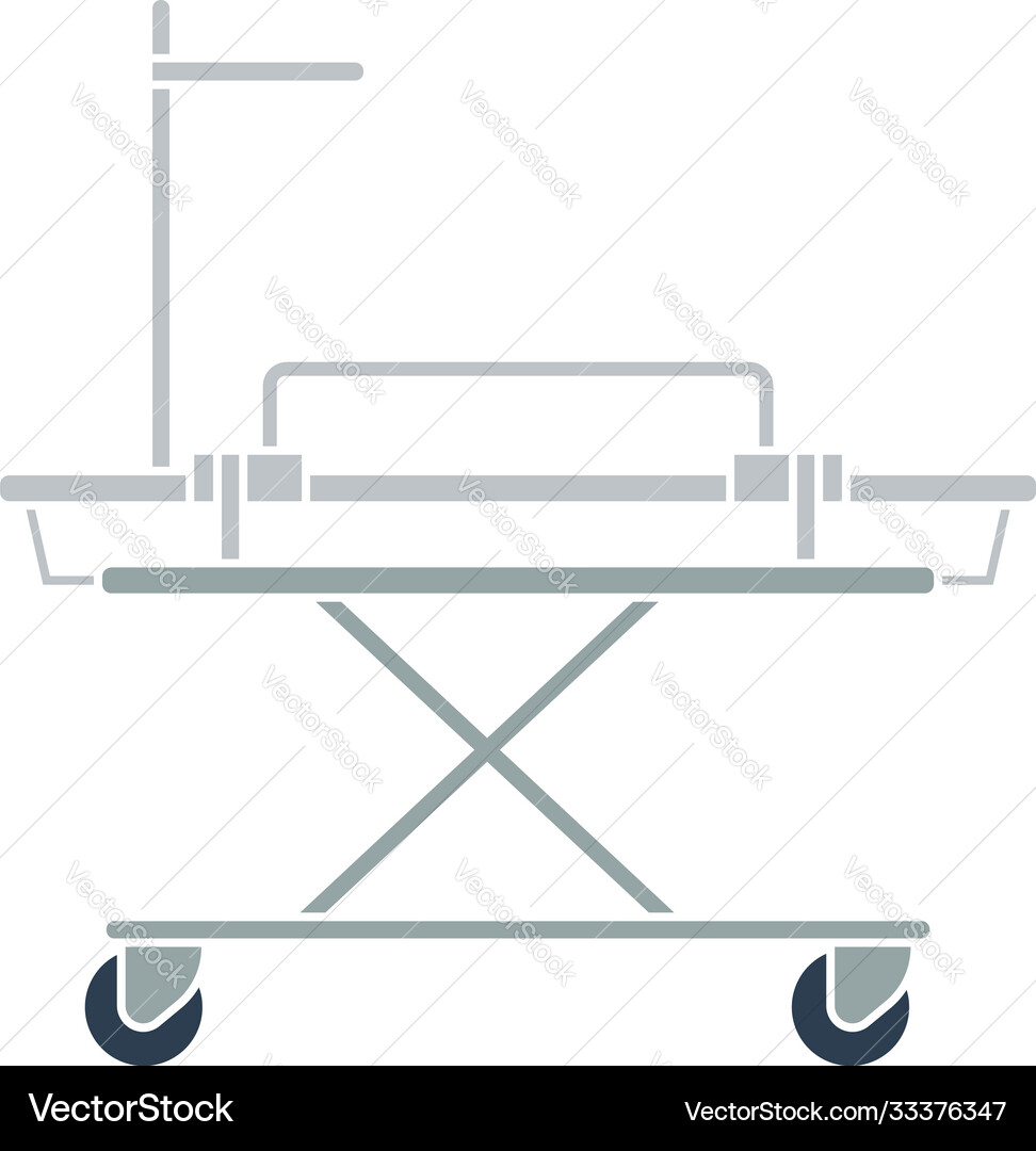 Medical stretcher icon Royalty Free Vector Image