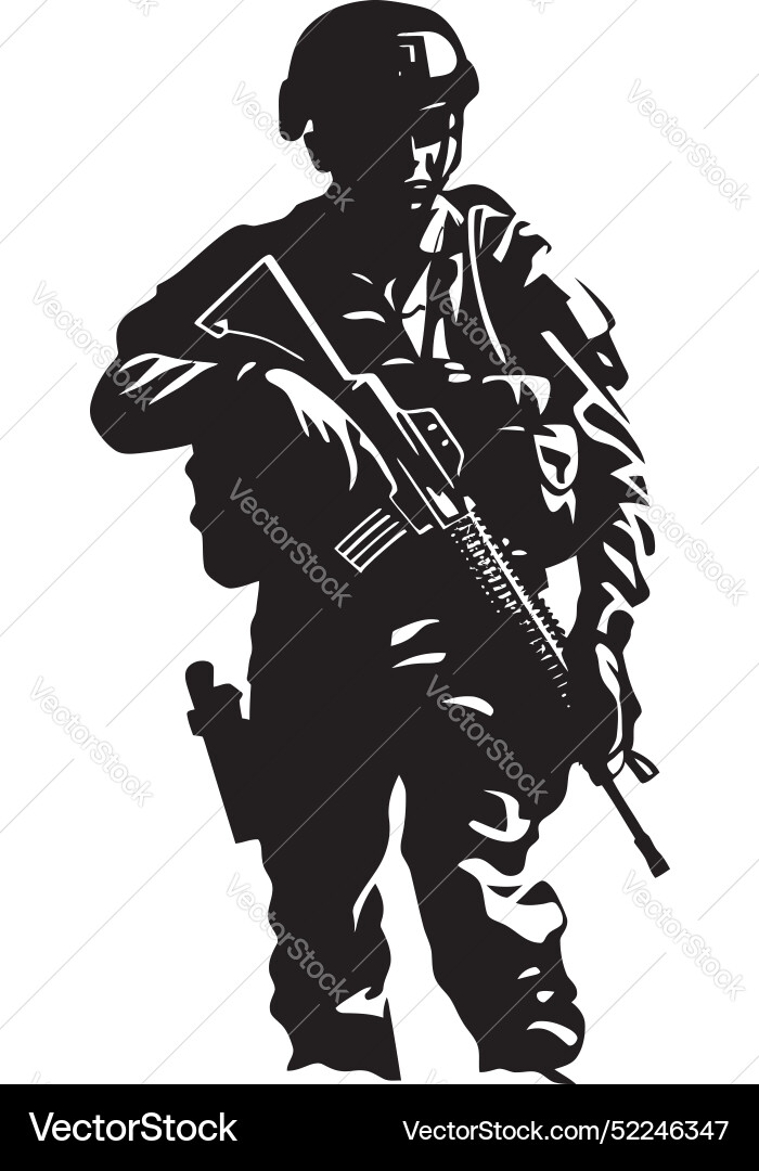 Precision marksman iconic design featuring Vector Image