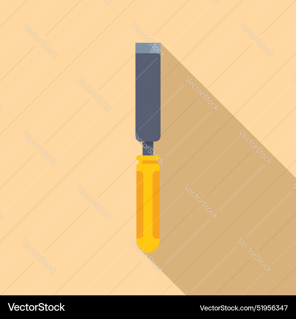 Wood chisel tool for carpentry and woodworking Vector Image