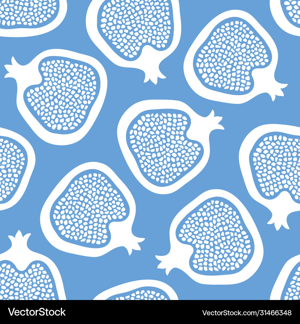 Pomegranate pattern design fruit Royalty Free Vector Image