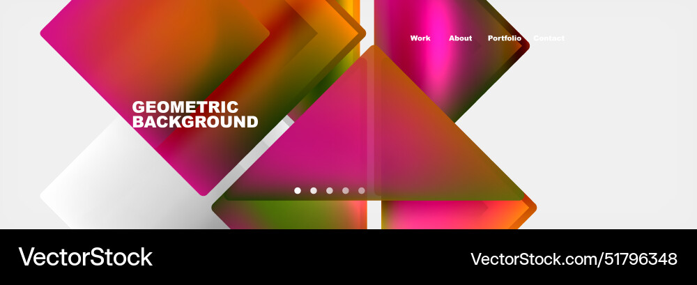 Triangle minimal web site page background design Vector Image