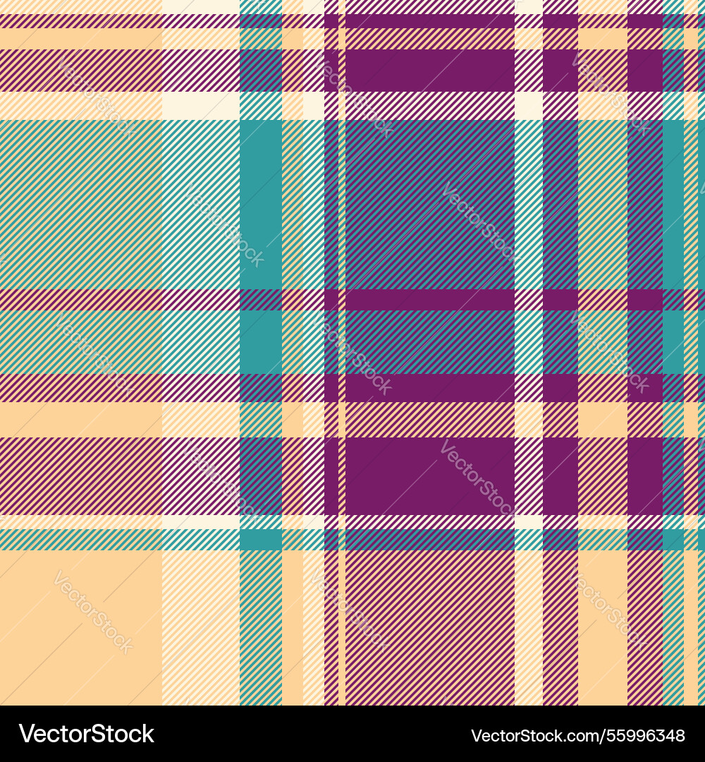 Vibrant pastel plaid pattern perfect for textile Vector Image