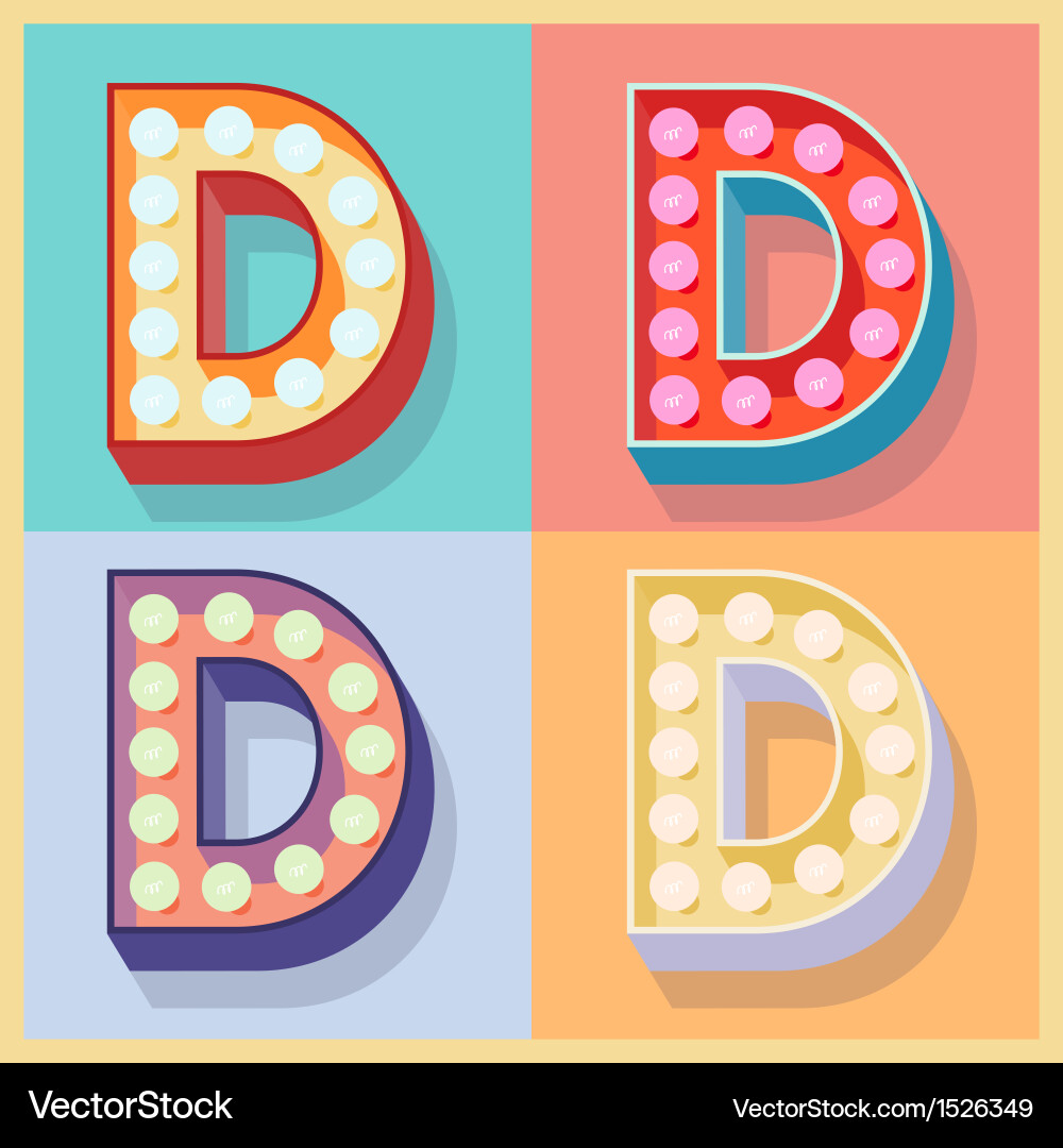 Letter d Royalty Free Vector Image - VectorStock