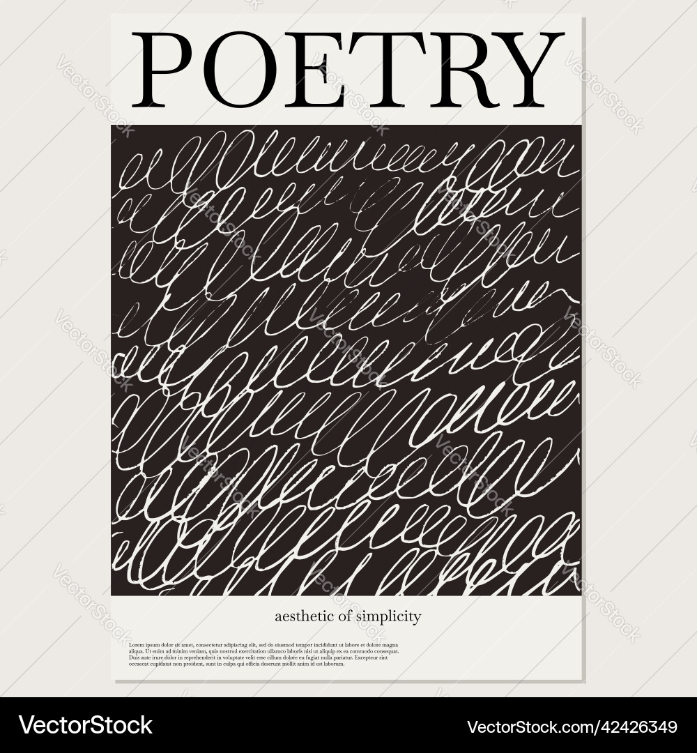 Minimalist Creative Placard Royalty Free Vector Image