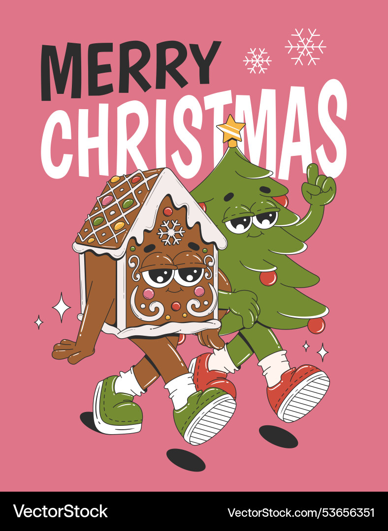 Christmas poster and greeting card Royalty Free Vector Image