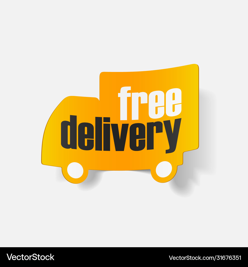 Free delivery shipping labels Royalty Free Vector Image
