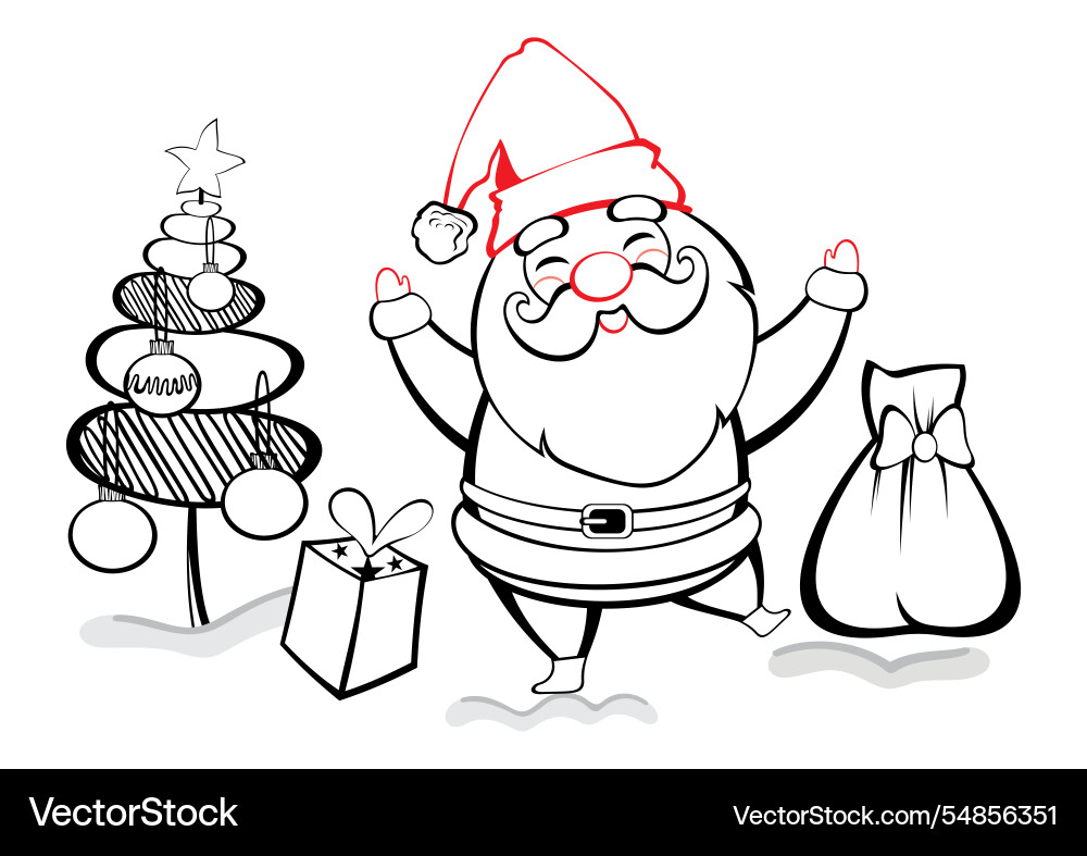Santa claus Royalty Free Vector Image - VectorStock
