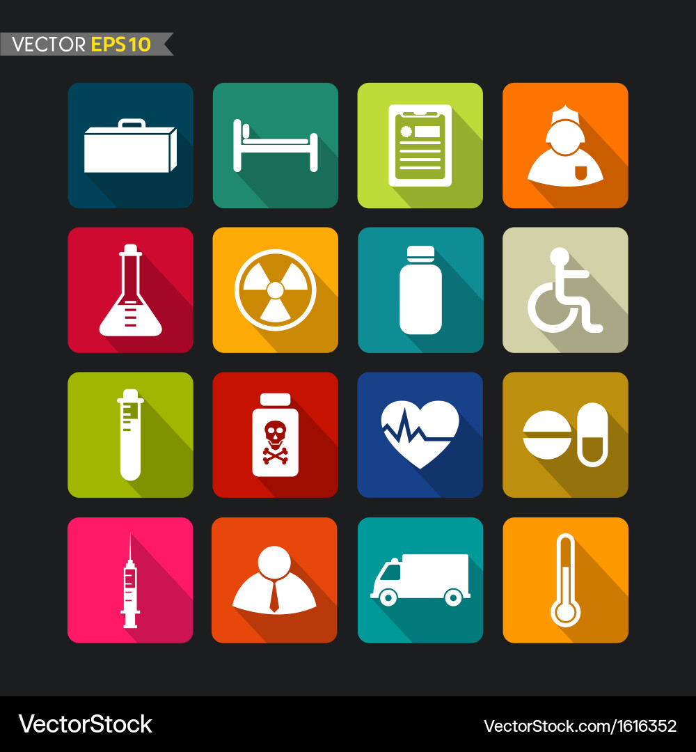 Medical Icons Set Royalty Free Vector Image - VectorStock
