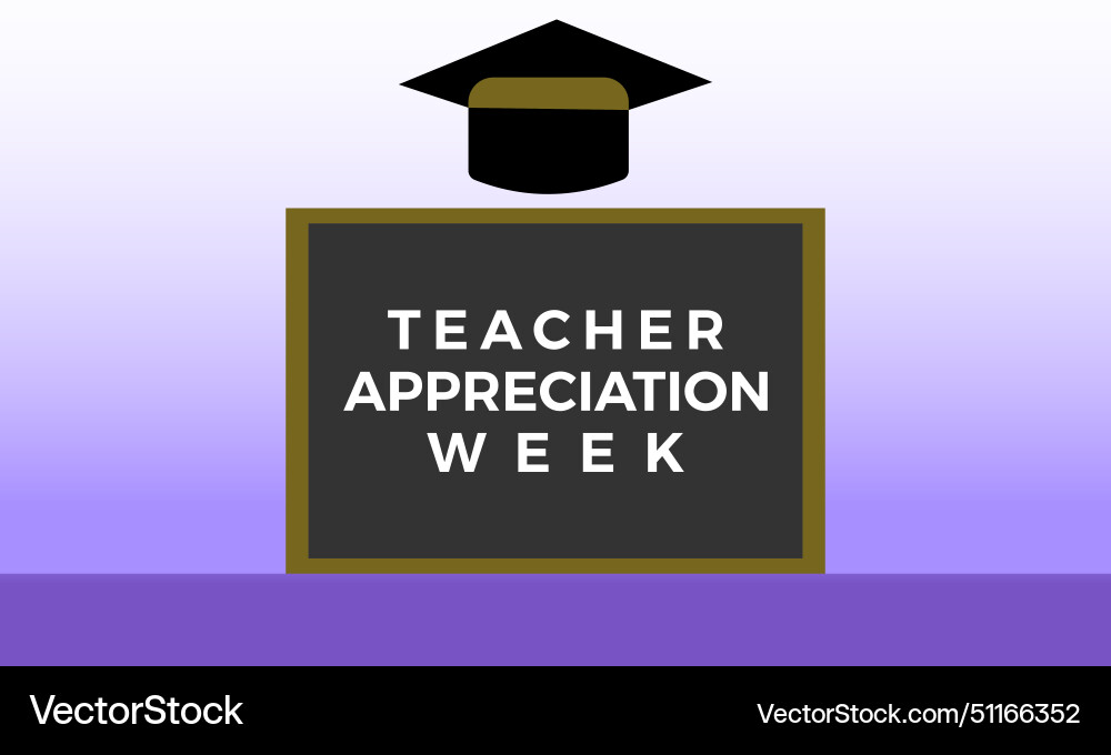 Teacher appreciation week gratitude education Vector Image