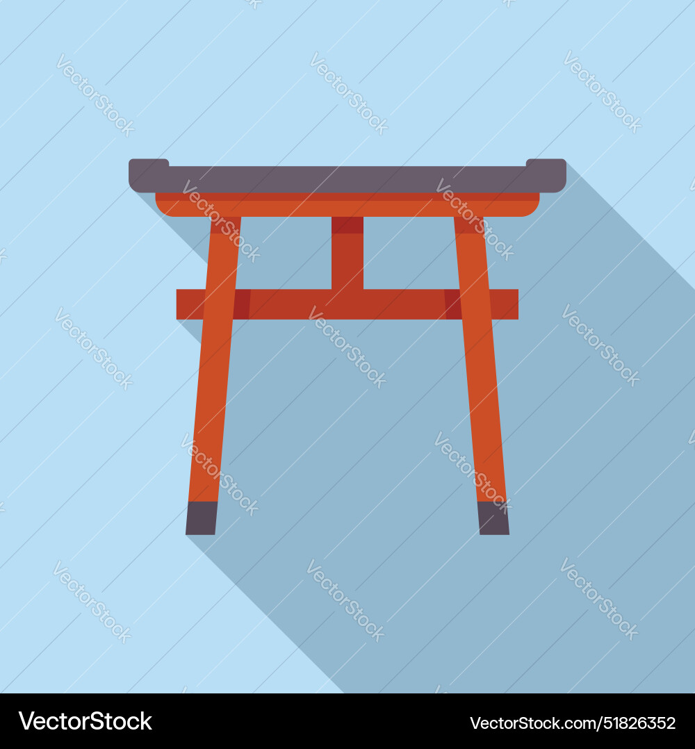Traditional japanese shinto shrine gate standing Vector Image