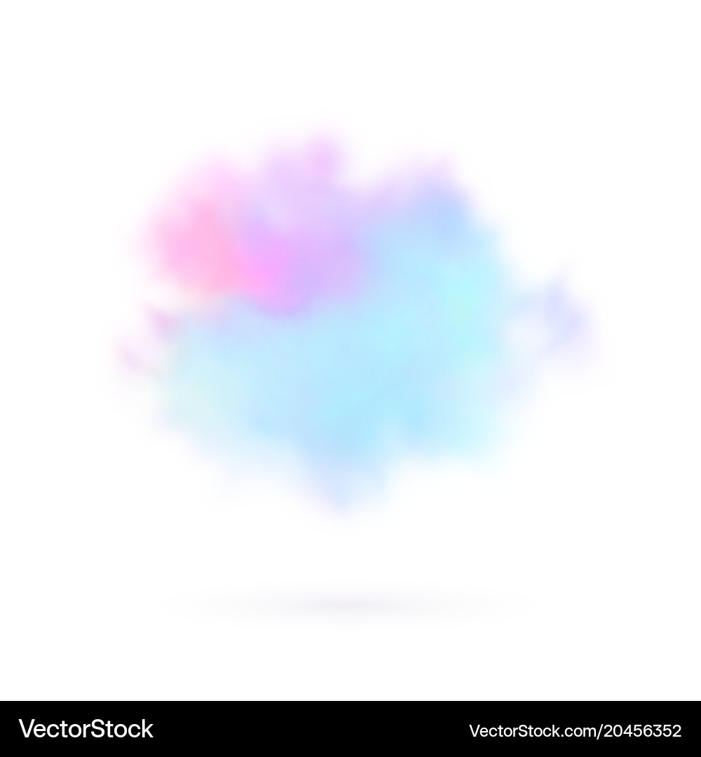 Transparent colored cloud on the sky realistic Vector Image