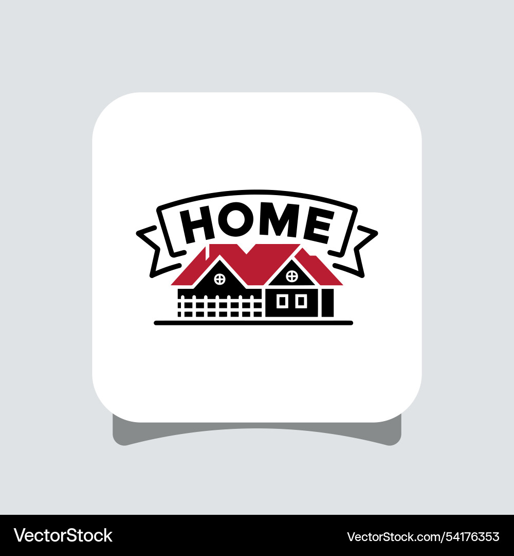 Modern and professional real estate logo design Vector Image