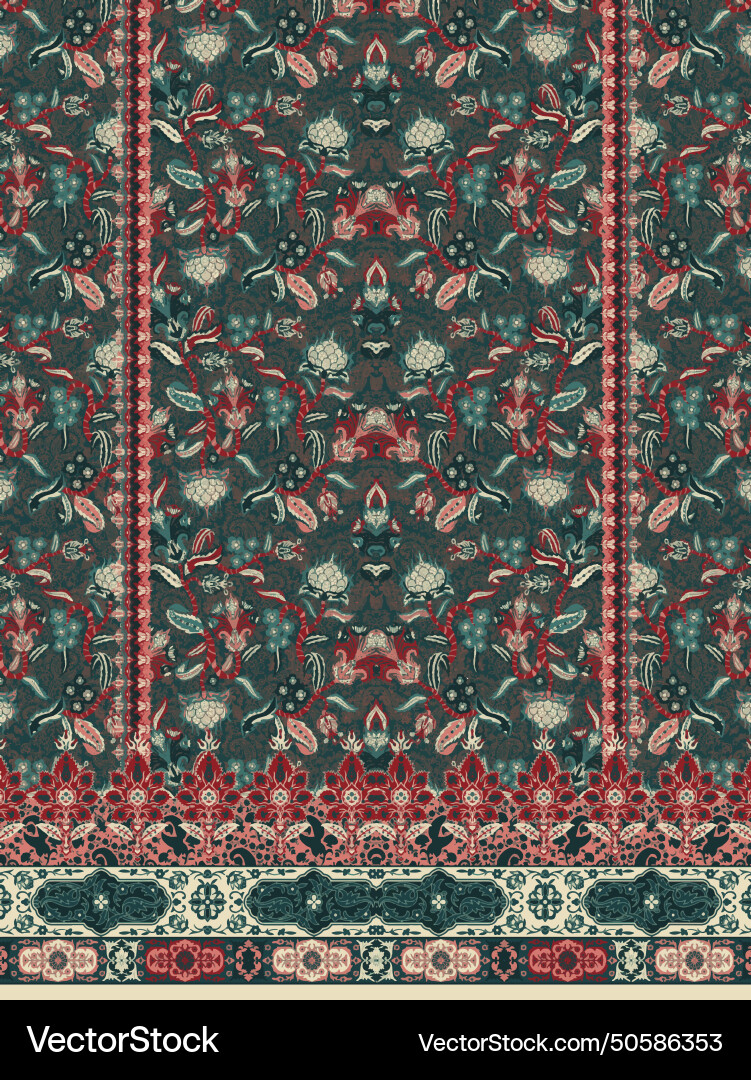 Textile digital design fabric print wallpaper Vector Image