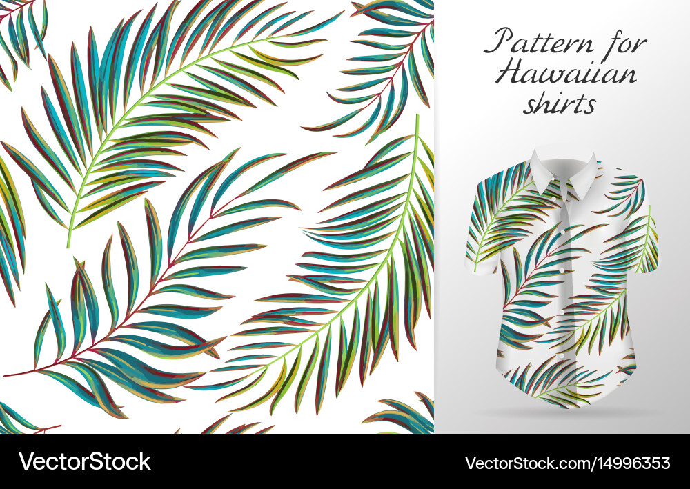 Tropical aloha pattern Royalty Free Vector Image